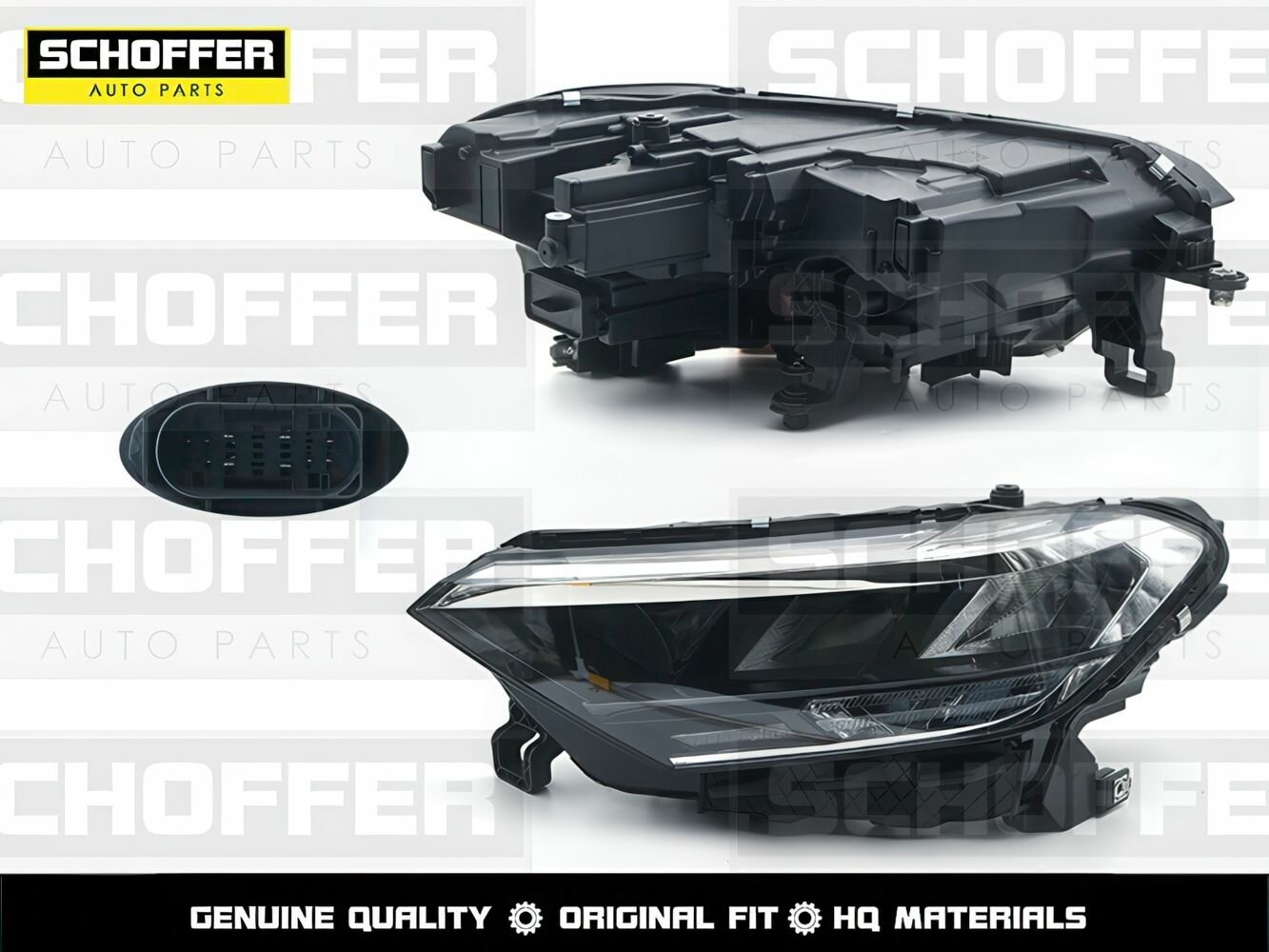 Фара левая LED рефлекторная, для Фольксваген Поло sedan 6 2020-н. в. Volkswagen Polo sedan 6 2020-н. в, артикул SHF-12006, производителя SCHOFFER