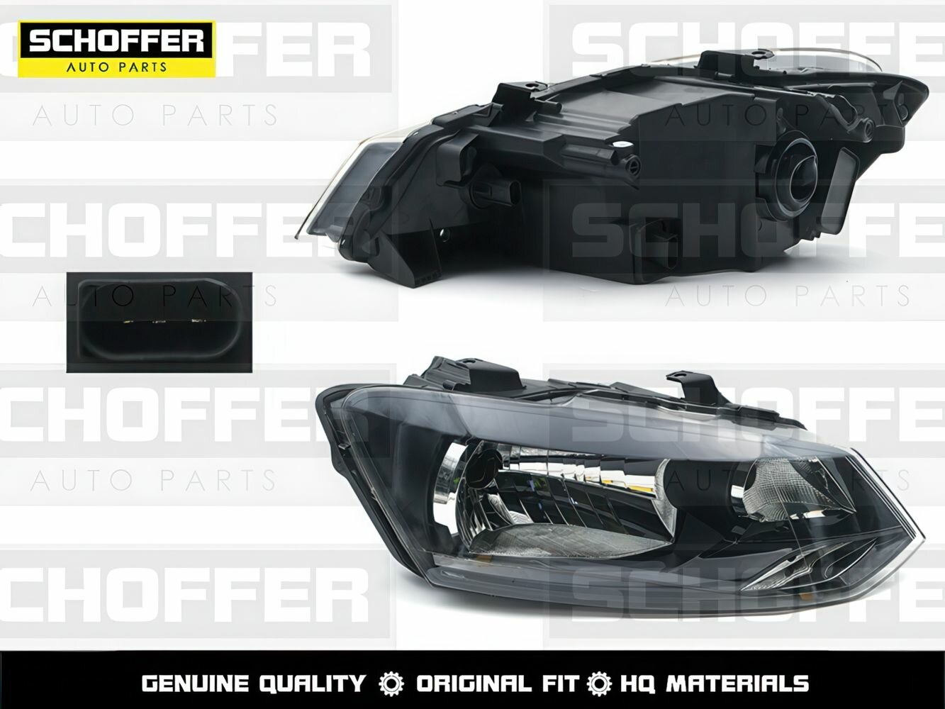 Фара правая, для Фольксваген Поло sedan 2010-2020 Volkswagen Polo sedan 2010-2020, артикул SHF-12001, производителя SCHOFFER