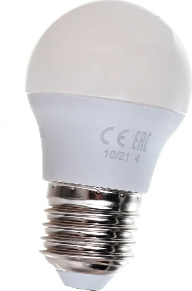 Лампа светодиод. Ecola globe LED Premium 10,0W G45 220V E27 2700K шар (композит) 82x45
