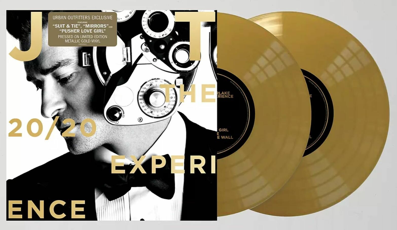 Justin Timberlake - The 20/20 Experience (3000шт в мире Gold USA Limited) Золотая Виниловая Пластинка