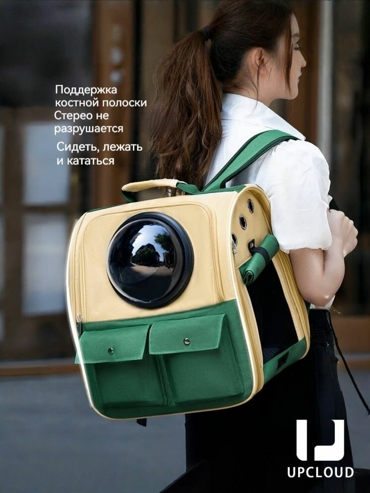 Слинг для домашних животных/наплечная сумка-капсула для кошек/размер 36*25*38 см, подходит для кошек весом до 10 кг