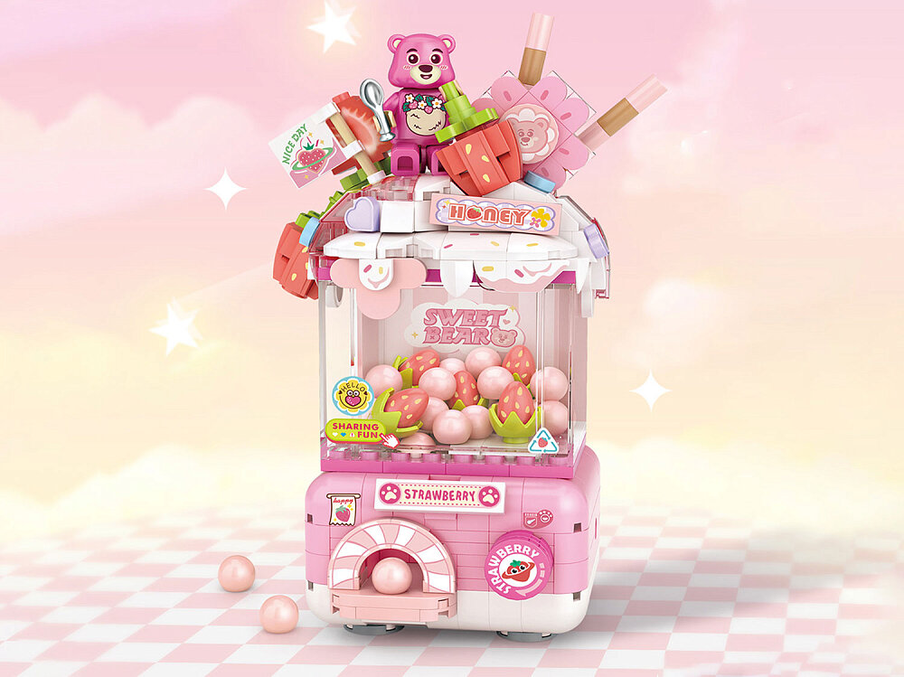 Конструктор LOZ "Гасяпон с ягодами",№1680, пластик, 444 детали, от 6 лет