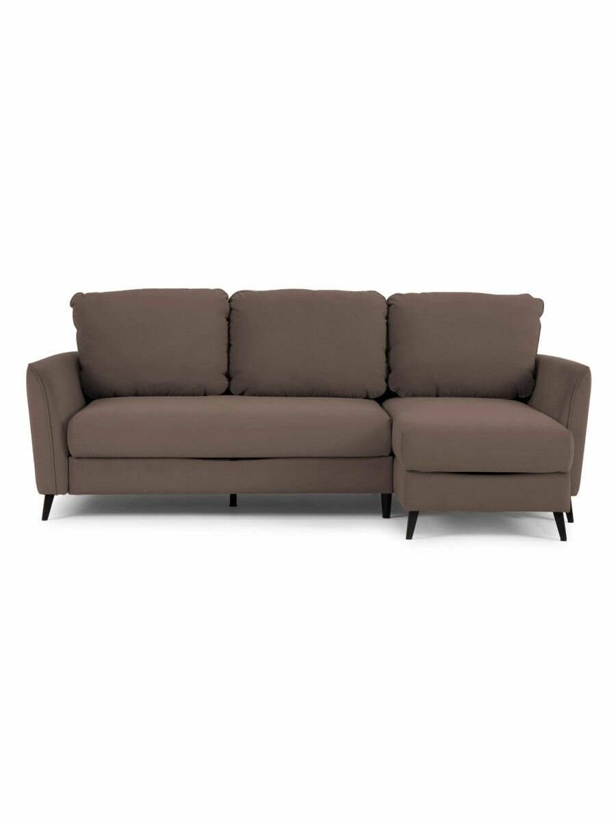 Диван-кровать Askona (Аскона) угловой Лагуна-Тк. Sky Velvet 02, пантограф