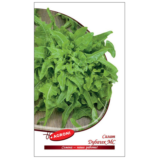 Семена салата Дубачек МС агрони 0,5 г - ранний сорт с нежным вкусом и холодостойкостью