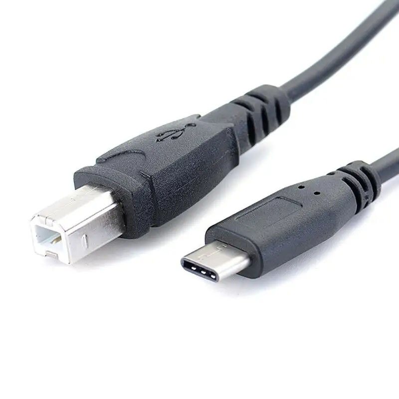 USB-C Type-C Male To USB B Type Male Data Cable Шнур 1 м Для сотового телефона, принтера и электронного органа