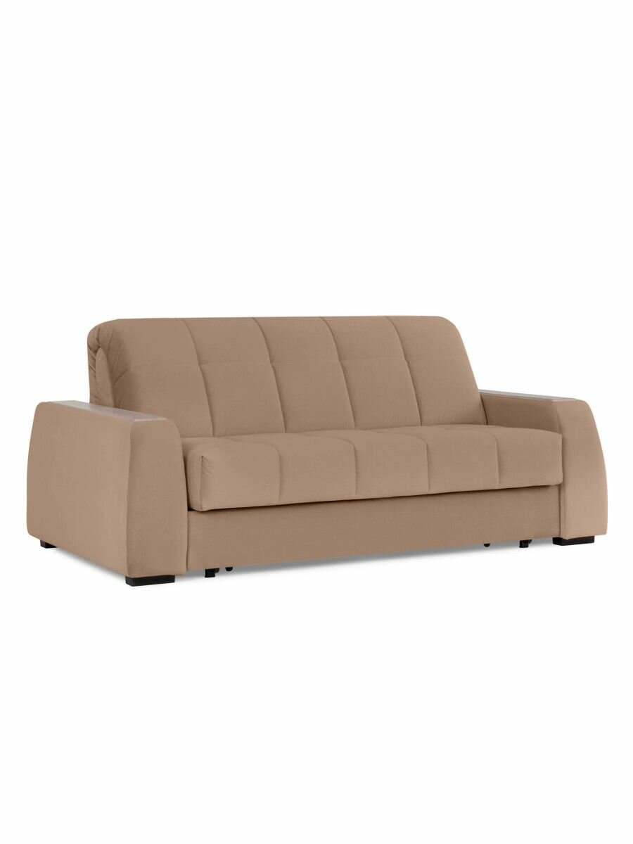 Диван-кровать Askona (Аскона) Домо про 160 с широкими подлокотниками Ясень-квадрат-Тк. Casanova Stone