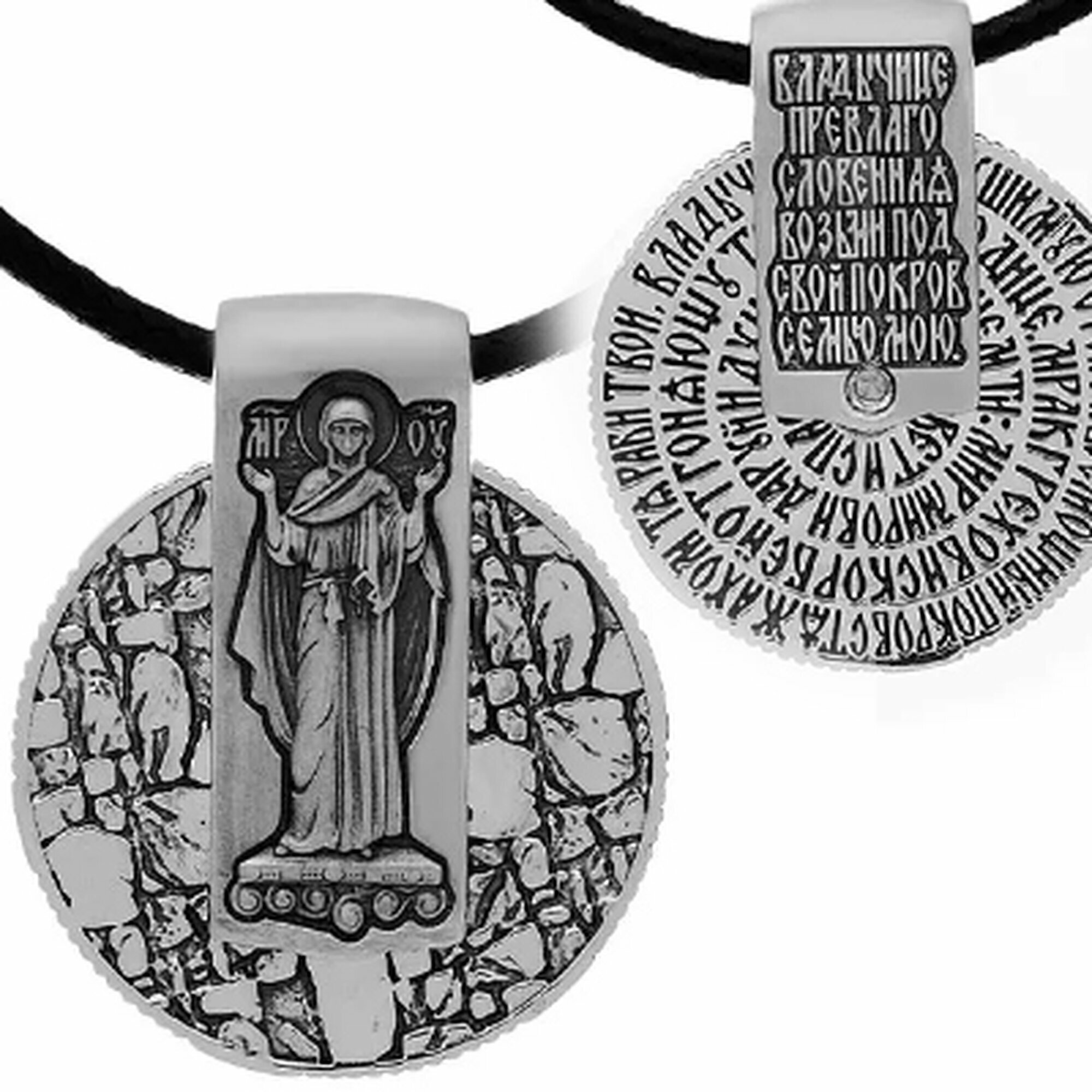 Колье, серебро, 925 проба, чернение
