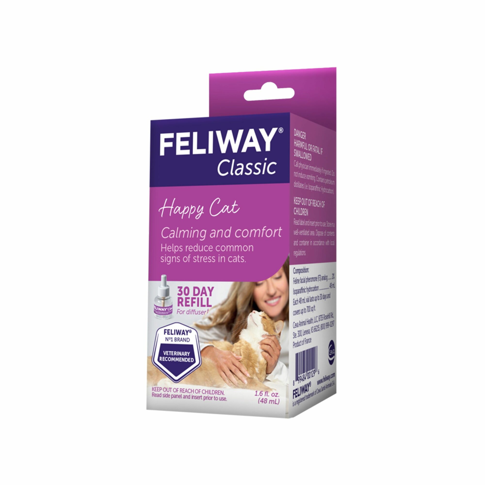 FELIWAY Classic Успокаивающая Жидкость для Домашних Животных 48 мл с Подогревом