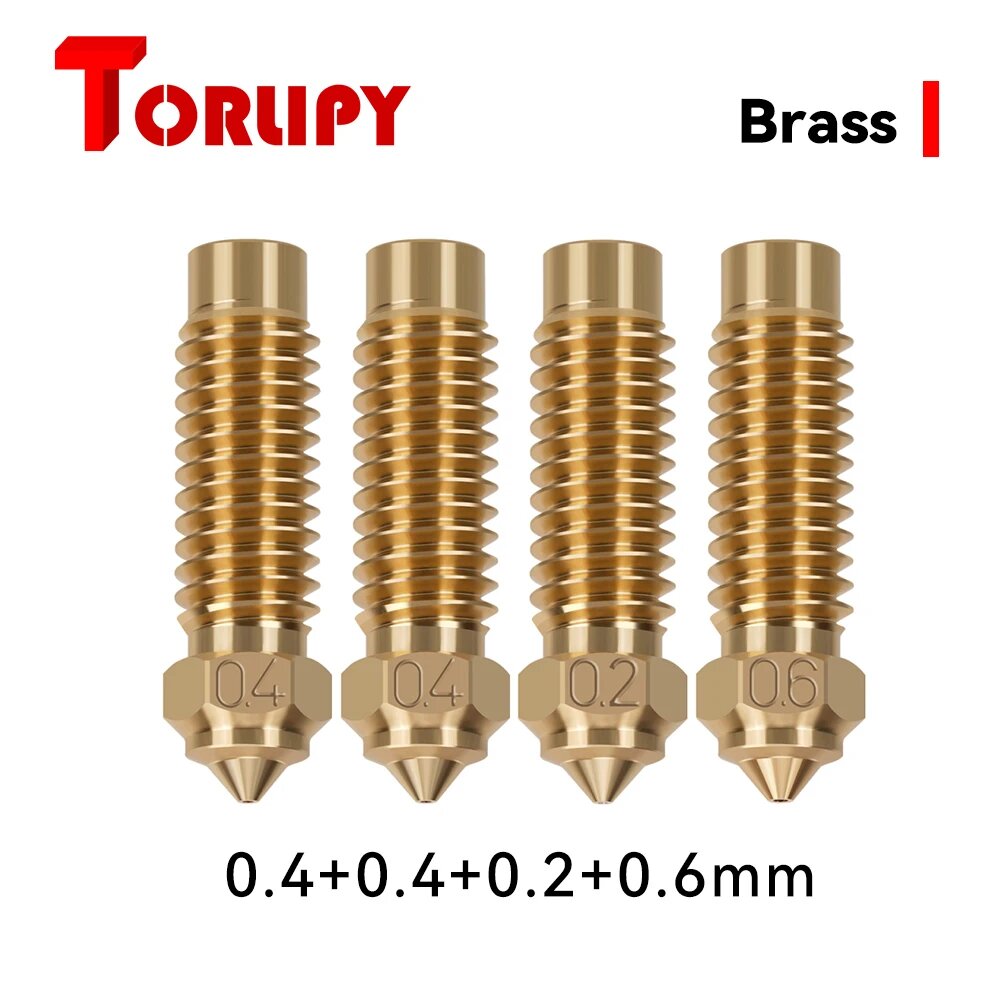 Torlipy Комплект насадок Hotend Brass, Nozzles Set A