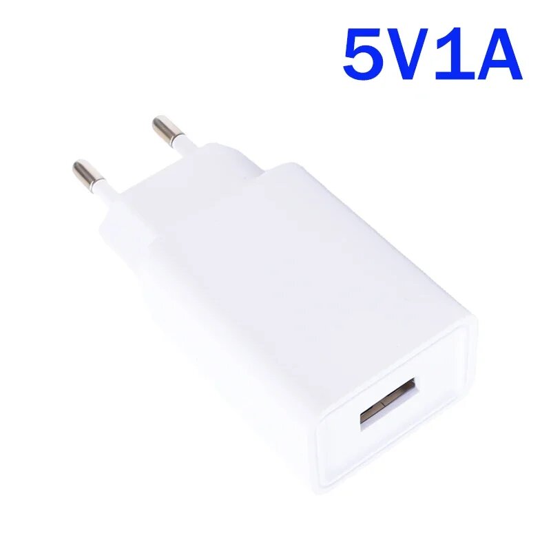 USB-зарядное устройство 5 В, 2 А, адаптер питания для путешествий, универсальная вилка европейского стандарта, зарядное устройство для мобильного телефона для Samsung Huawei Xiaomi, смартфона, быстрое зарядное устройство B-White 5V1A