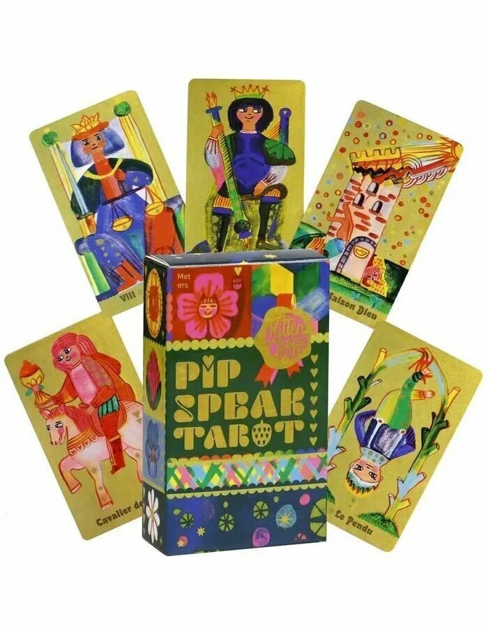 Колода Таро "Play Heart Marseille Tower" (Система Марсельского Таро, 10x6 см)