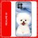 Силиконовый чехол на Realme 8i / Реалми 8i с принтом Белый пёсик