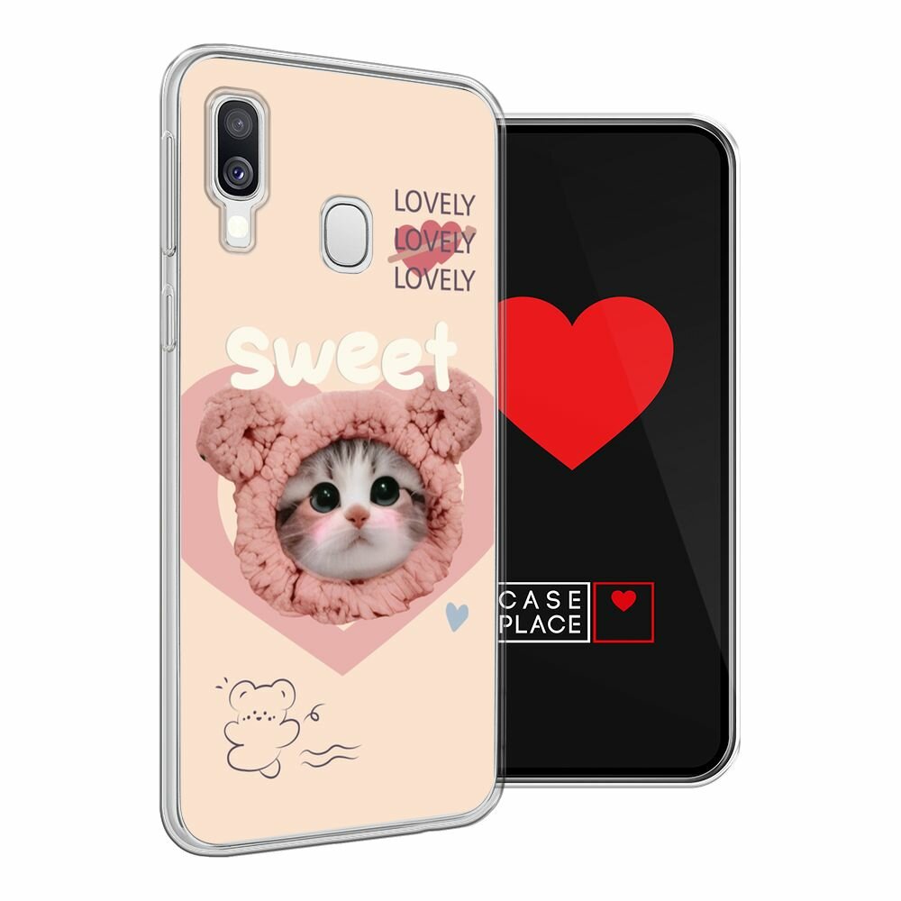 Чехол на Samsung Galaxy A40 / Самсунг Галакси А40 с принтом "sweet lovely kitten 1" — фото 1