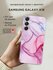 Чехол на Samsung Galaxy A16 / Самсунг А16 с принтом "Розовые мраморные разводы"