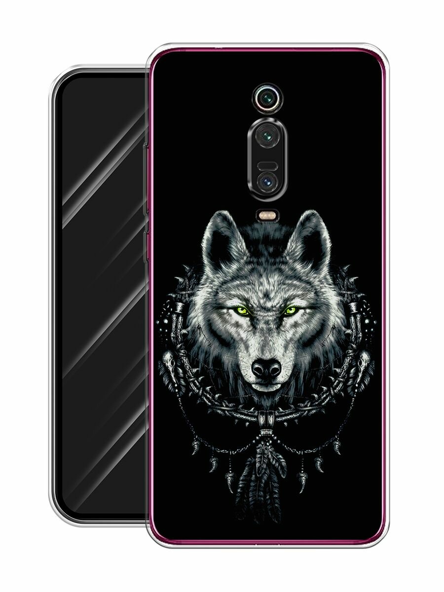 Чехол на Xiaomi Redmi K20/K20 Pro/Mi 9T/9T Pro / Сяоми Редми К20/K20 Pro/Mi 9T/9T Pro с принтом "Волк оберег" — фото 1