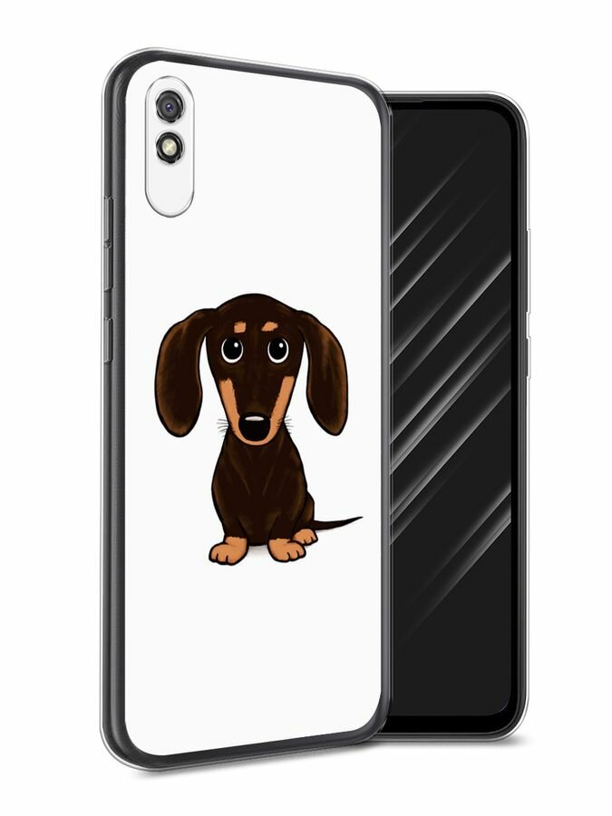 Чехол на Xiaomi Redmi 9A / Сяоми Редми 9А с принтом "Маленькая такса"