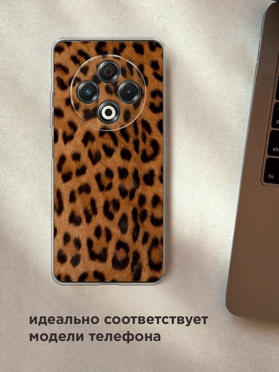 Чехол на Tecno Spark 30 / Текно Спарк 30 с принтом "Мех леопарда" — фото 1