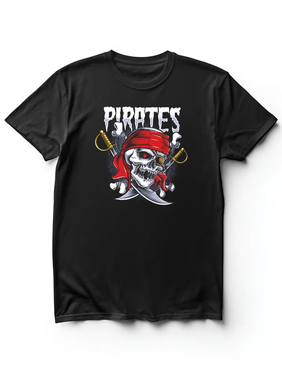 Футболка пираты скелет