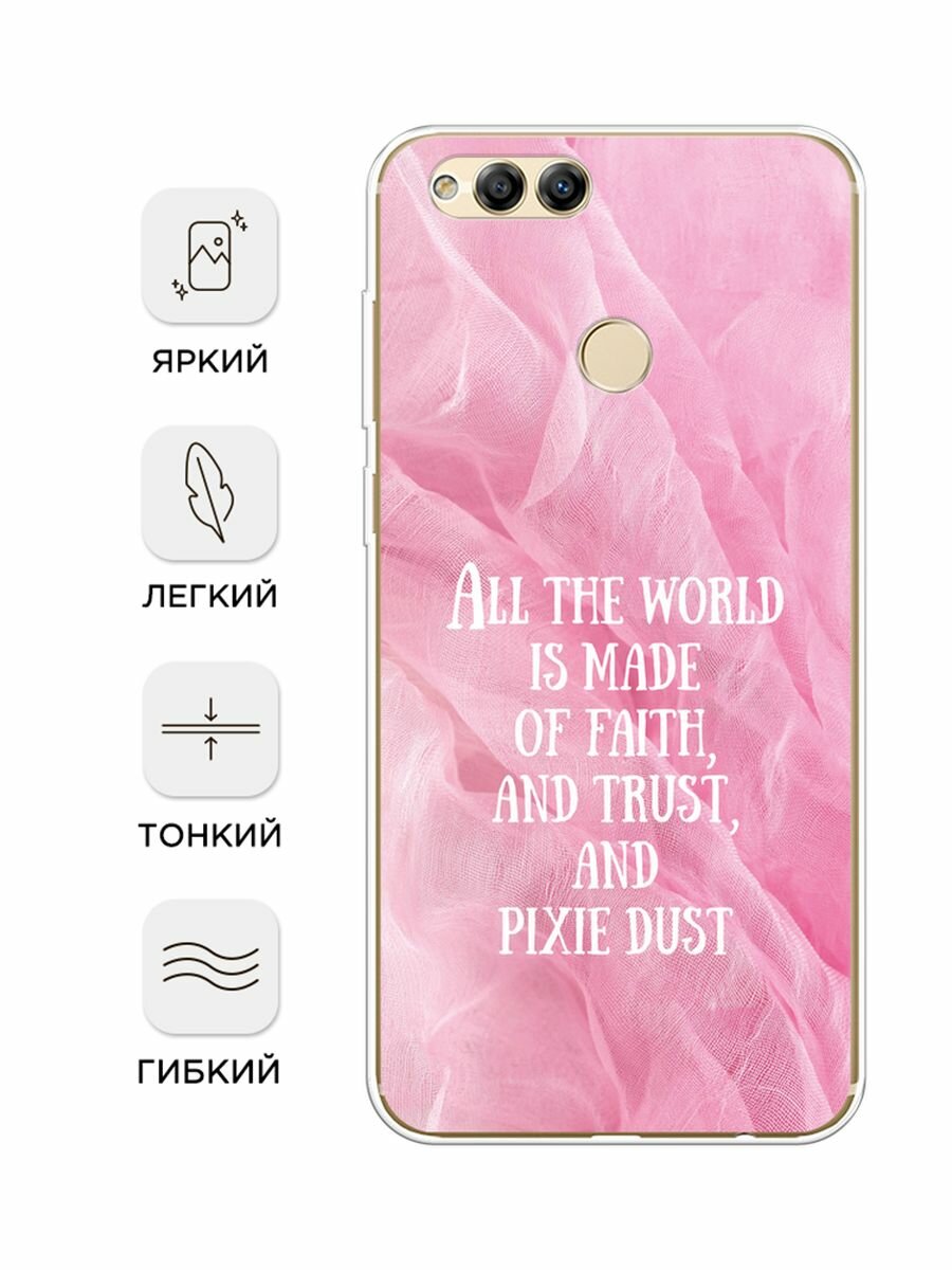 Чехол на Honor 7X / Хонор 7Х с принтом "Pixie dust - 8 марта" — фото 1