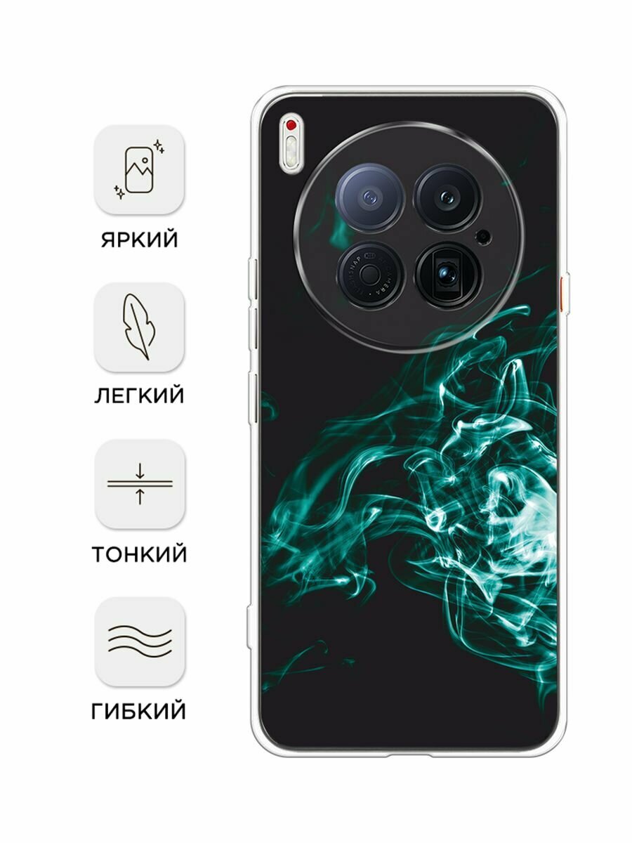 Чехол на Tecno Camon 40 Premier / Текно Камон 40 Премьер с принтом Дым — фото 1