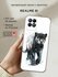 Силиконовый чехол на Realme 8i / Реалми 8i с принтом "Пантера арт 3"