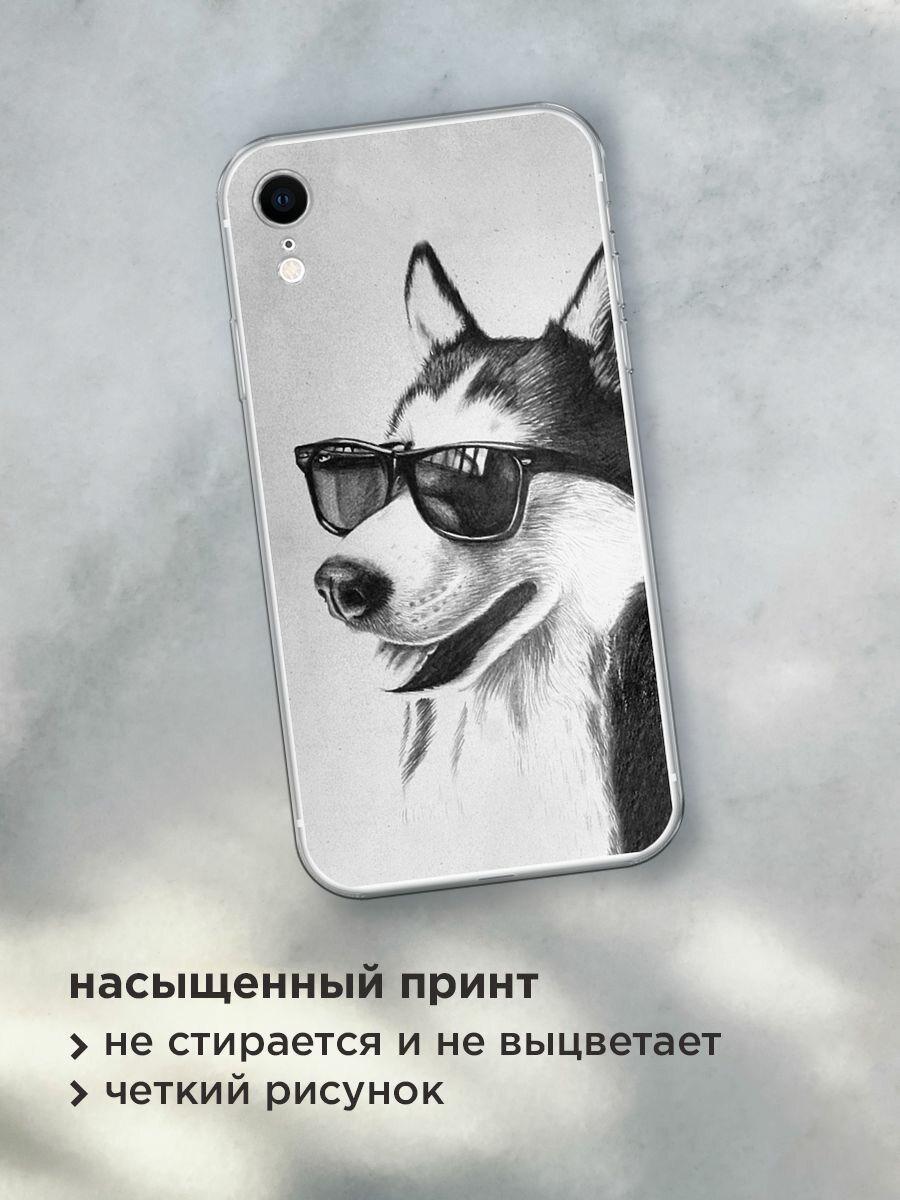 Чехол на Apple iPhone XR / Айфон XR с принтом "Крутой Хаске" — фото 1