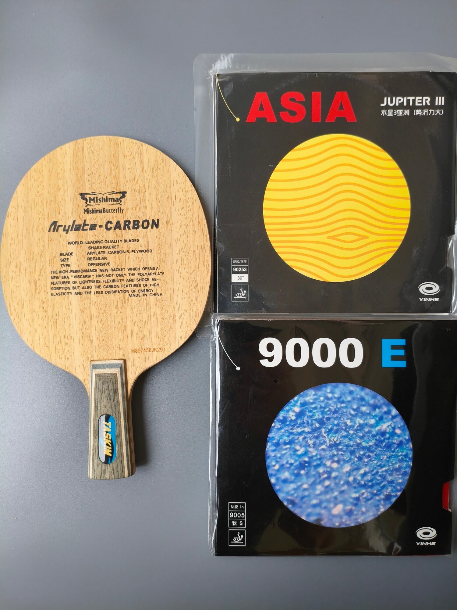 Укороченная рукоять! Butterfly Viscaria mishima (CS) + Yinhe Jupiter 3 + Yinhe 9000e