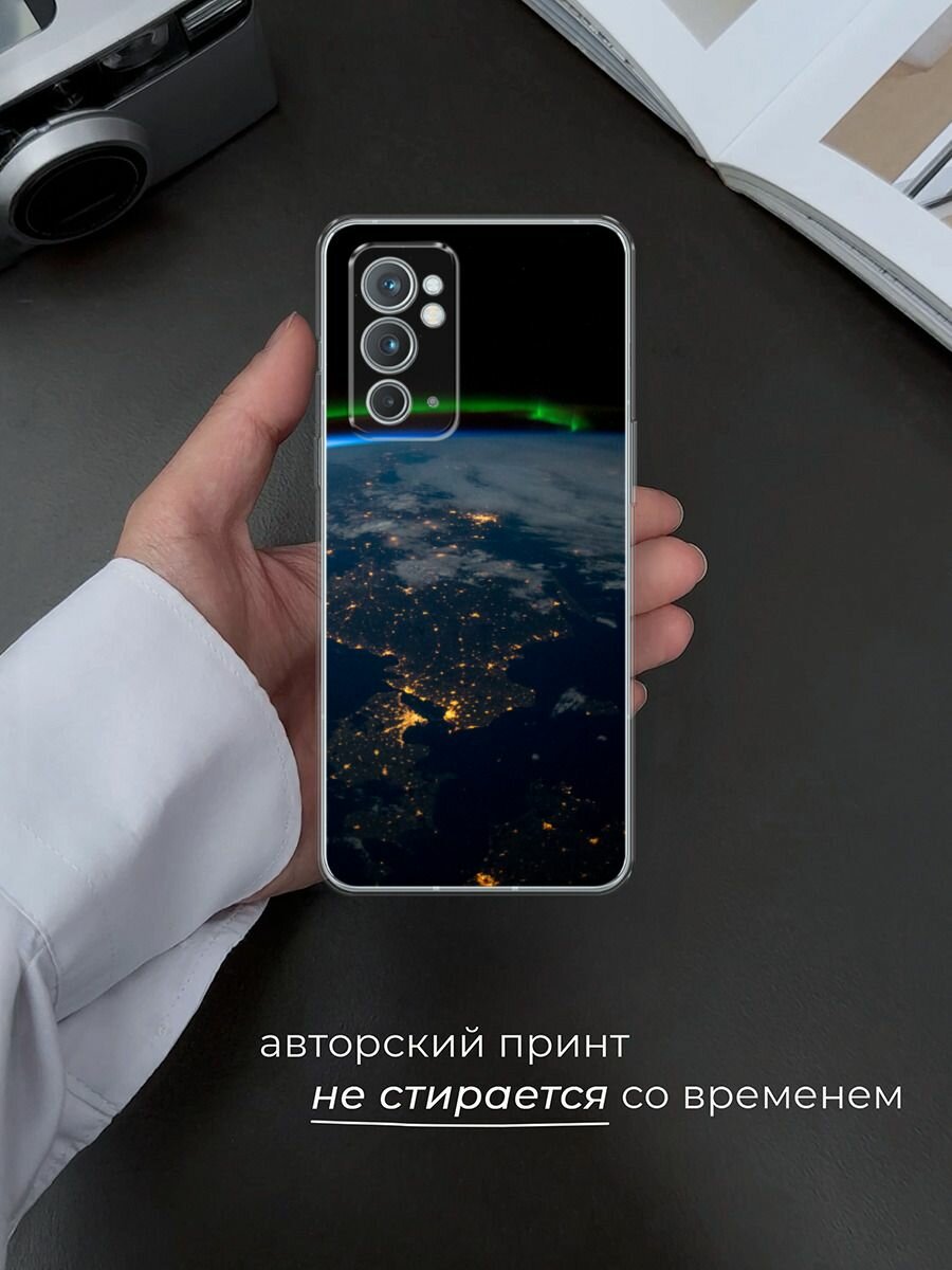 Чехол на OnePlus 9RT / ВанПлас 9RT с принтом "Земля из космоса" — фото 1