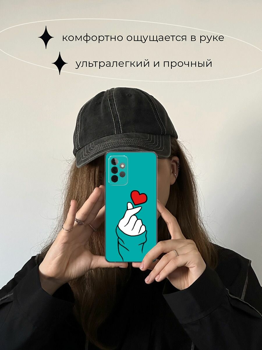 Чехол на Samsung Galaxy A72 / Самсунг Галакси А72 с принтом "Маленькое сердечко" — фото 1