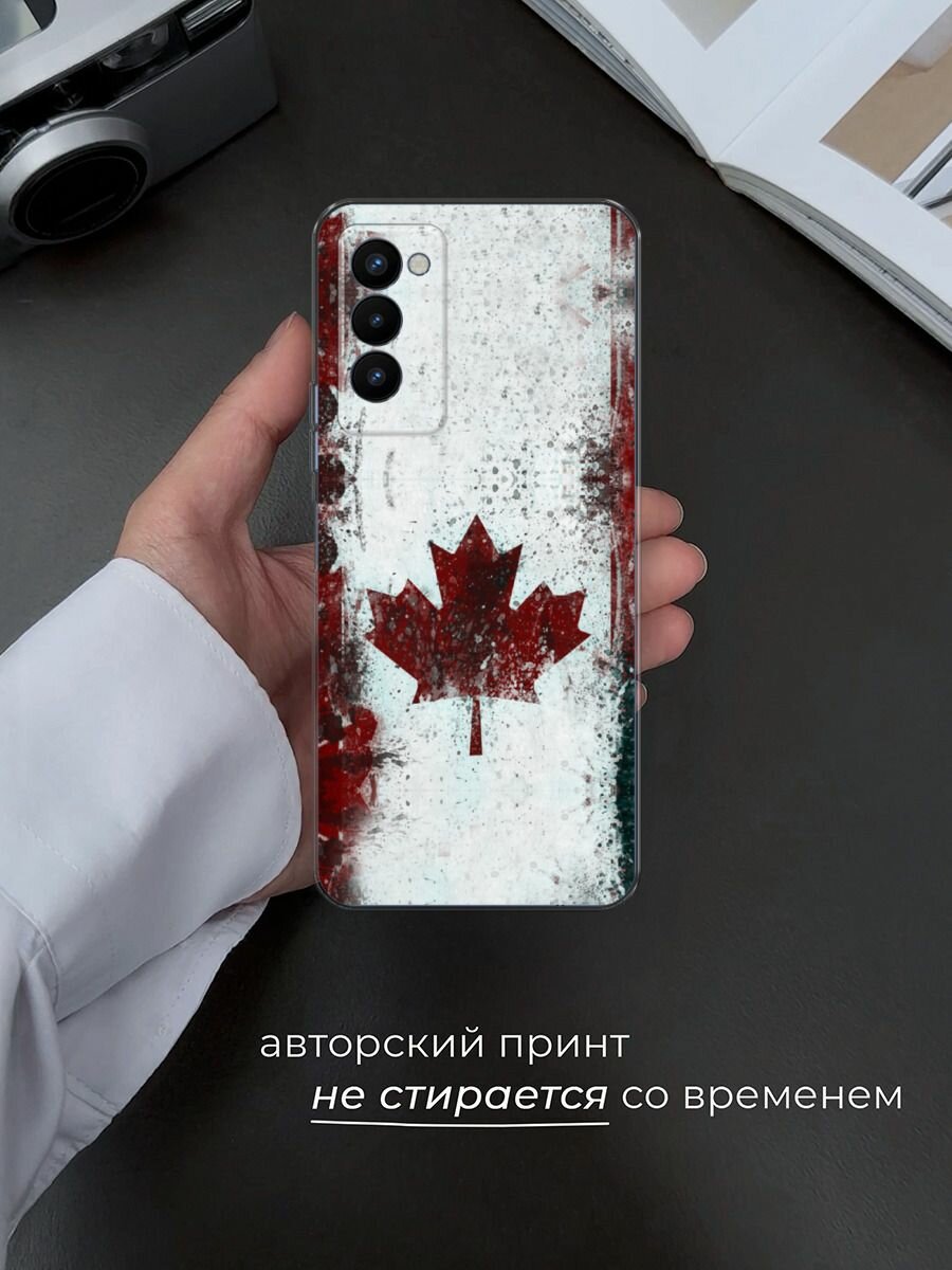 Чехол на Tecno Camon 18P / Техно Камон 18Р с принтом "Канада" — фото 1