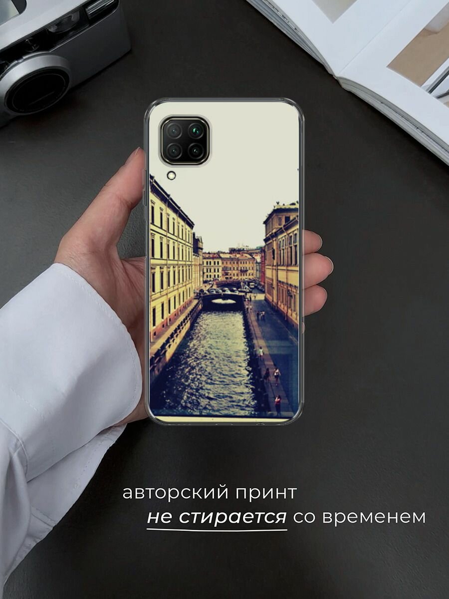 Чехол на Honor 30S Global/Huawei P40 Lite 5G/Nova 7 SE с принтом "Санкт-Петербург" — фото 1