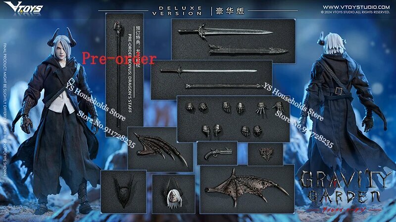 Фигурка VTOYS VSD009 Dragon Monster Hunter 1/12 Deluxe Version, черный
