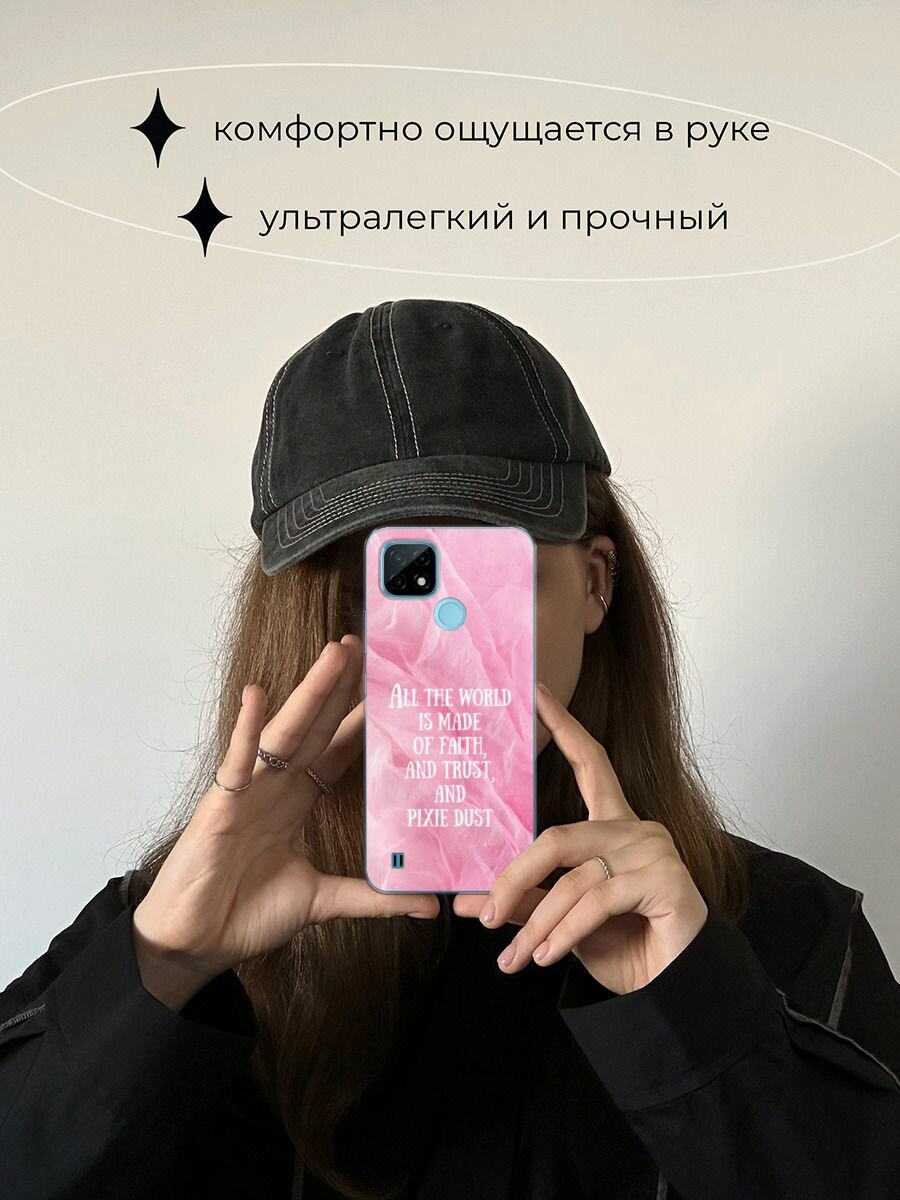 Чехол на Realme C21 / Реалми С21 с принтом "Pixie dust - 8 марта" — фото 1