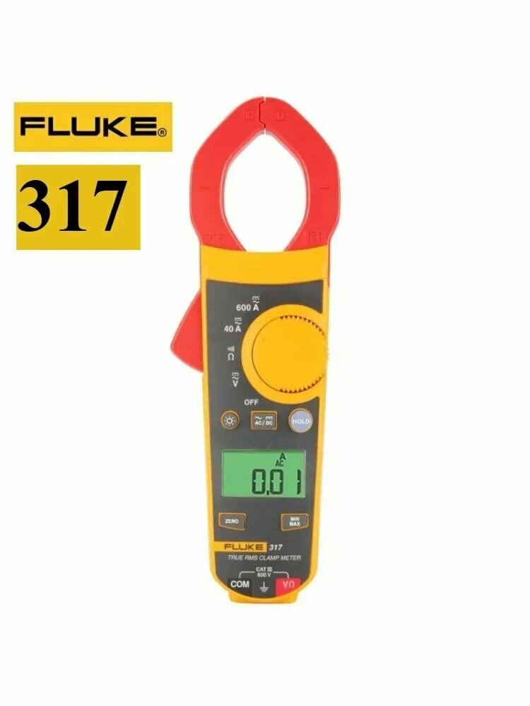 FLUKE317 высокоточный цифровой измеритель зажимов для электриков, измеритель тока