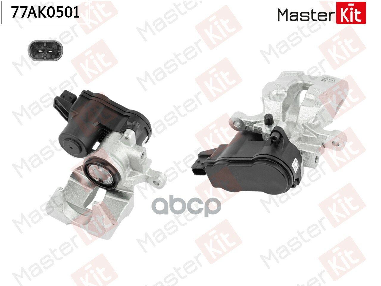 Тормозной суппорт зад. прав. Geely Tugella/Volvo XC40 (536) 2017 - MasterKit арт. 77AK0501