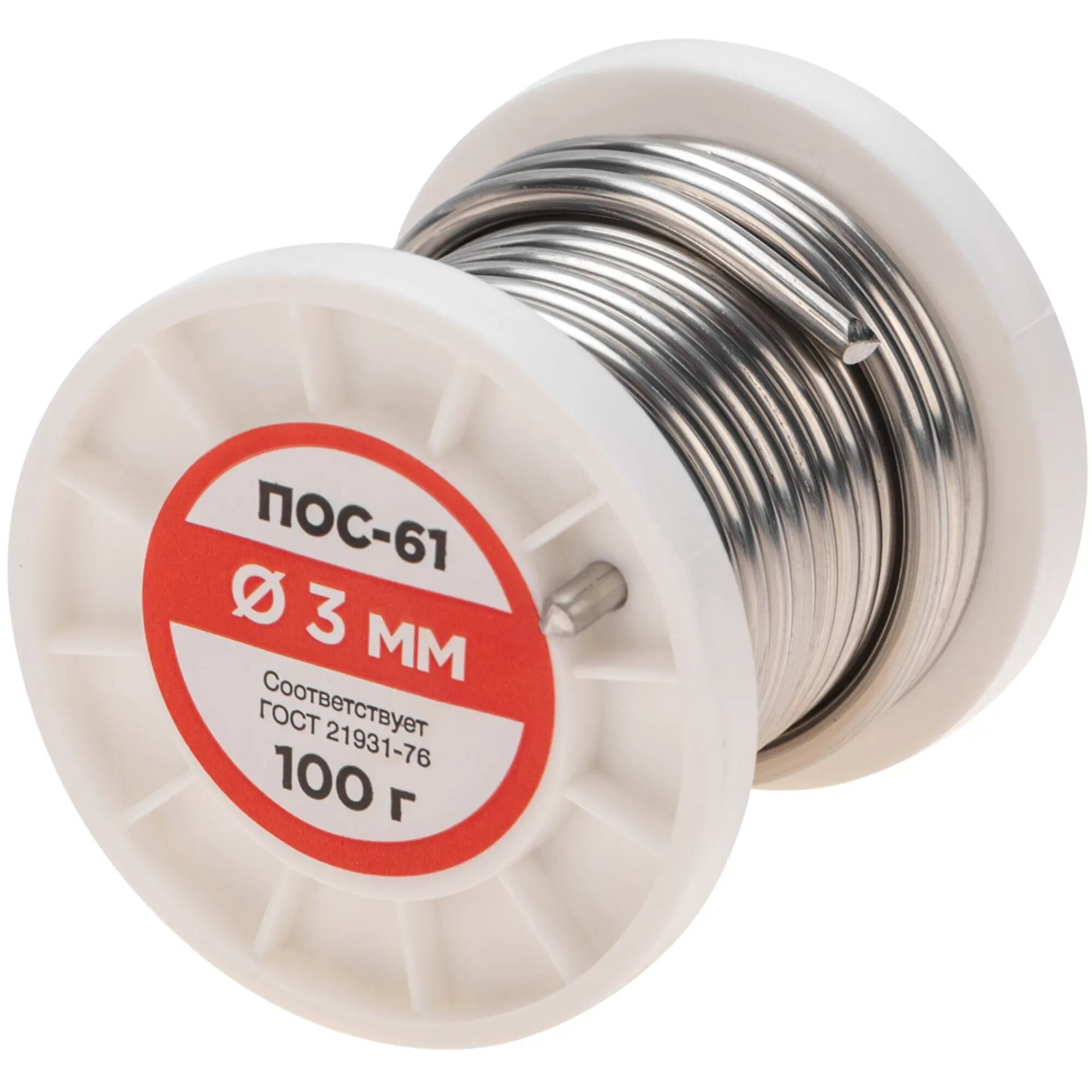 Rexant ПОС-61 3 мм припой 100 г для пайки мелких радиодеталей и плат для электроники