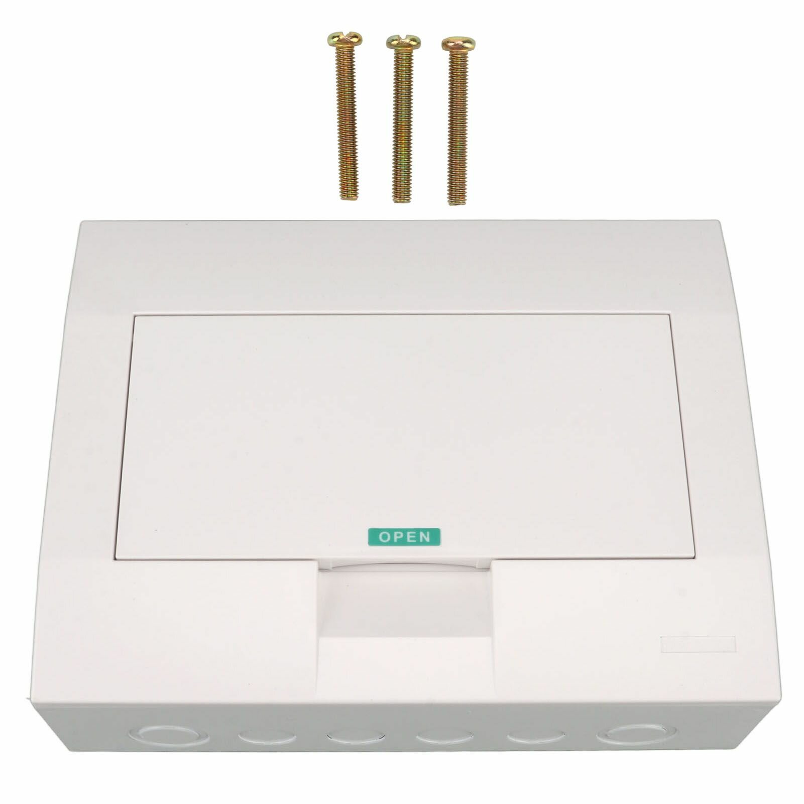 12-канальная распределительная коробка с защитной коробкой для электрической цепи на DIN-рейке, монтируемая на поверхность