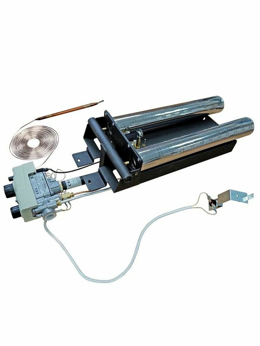 Горелка газовая Ермак, для печей Ермак Stoker 100 и 120 AQUA , для сжиженного газа, с автоматикой и пьезорозжигом (УГ-САБК-АК-8-1-СУГ)