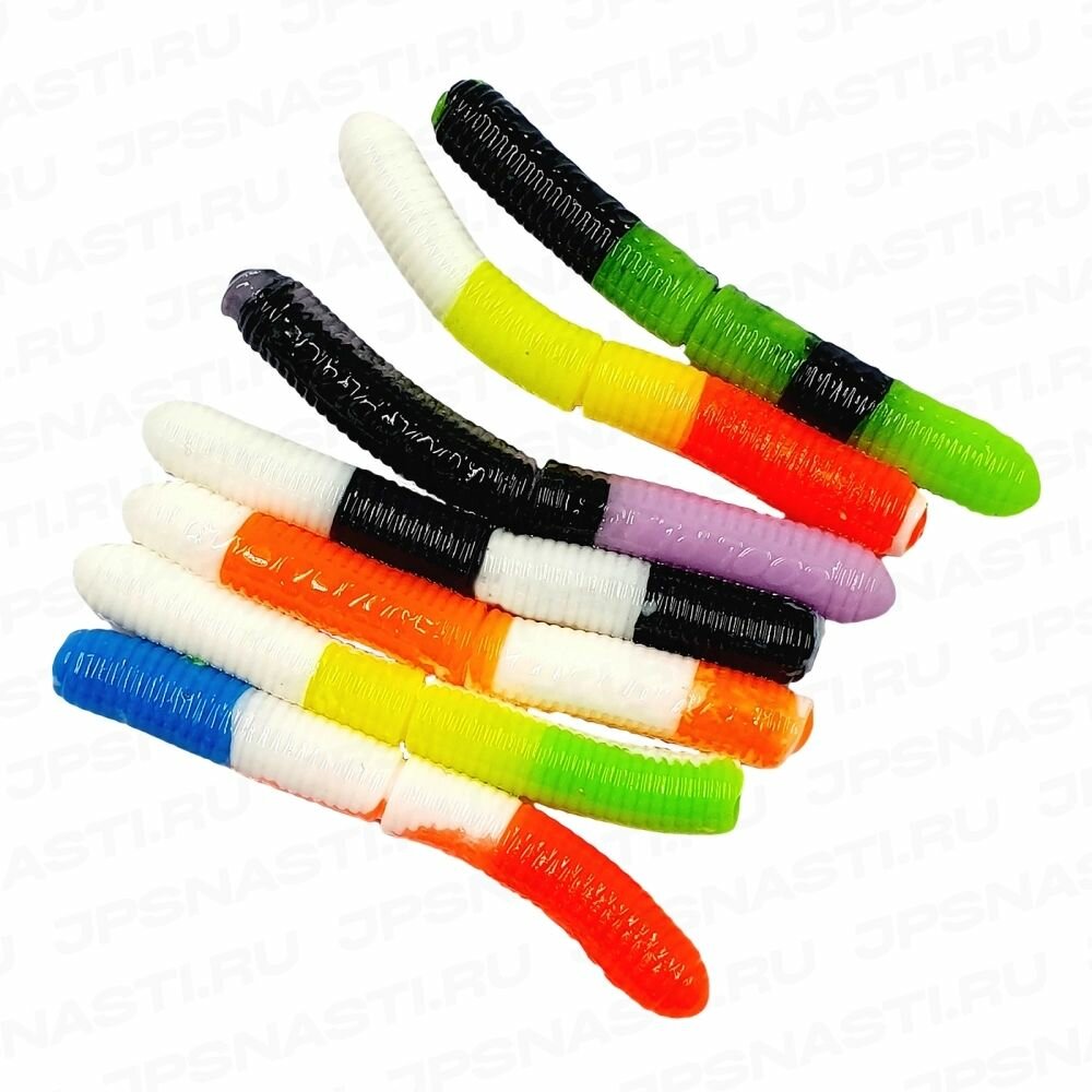 Силиконовые приманки Cool Place Buk, микс 4, сыр / Форелевые приманки Кул Плэйс