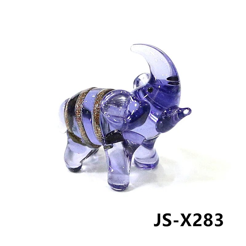 Стеклянный слон темно-синий JS-X283