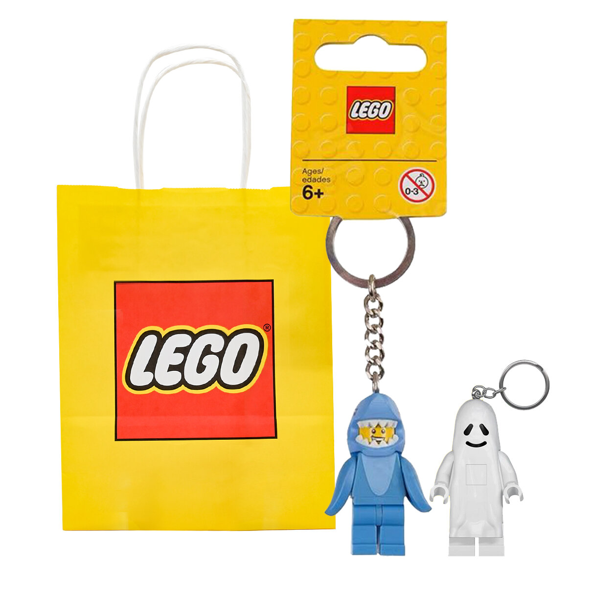 LEGO Classic Collection Акула Призрак Свечение Брелок Конструкторы 1 шт. KE48