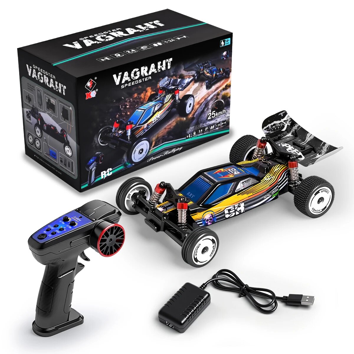 Радиоуправляемая машина Wltoys 244016 черного цвета