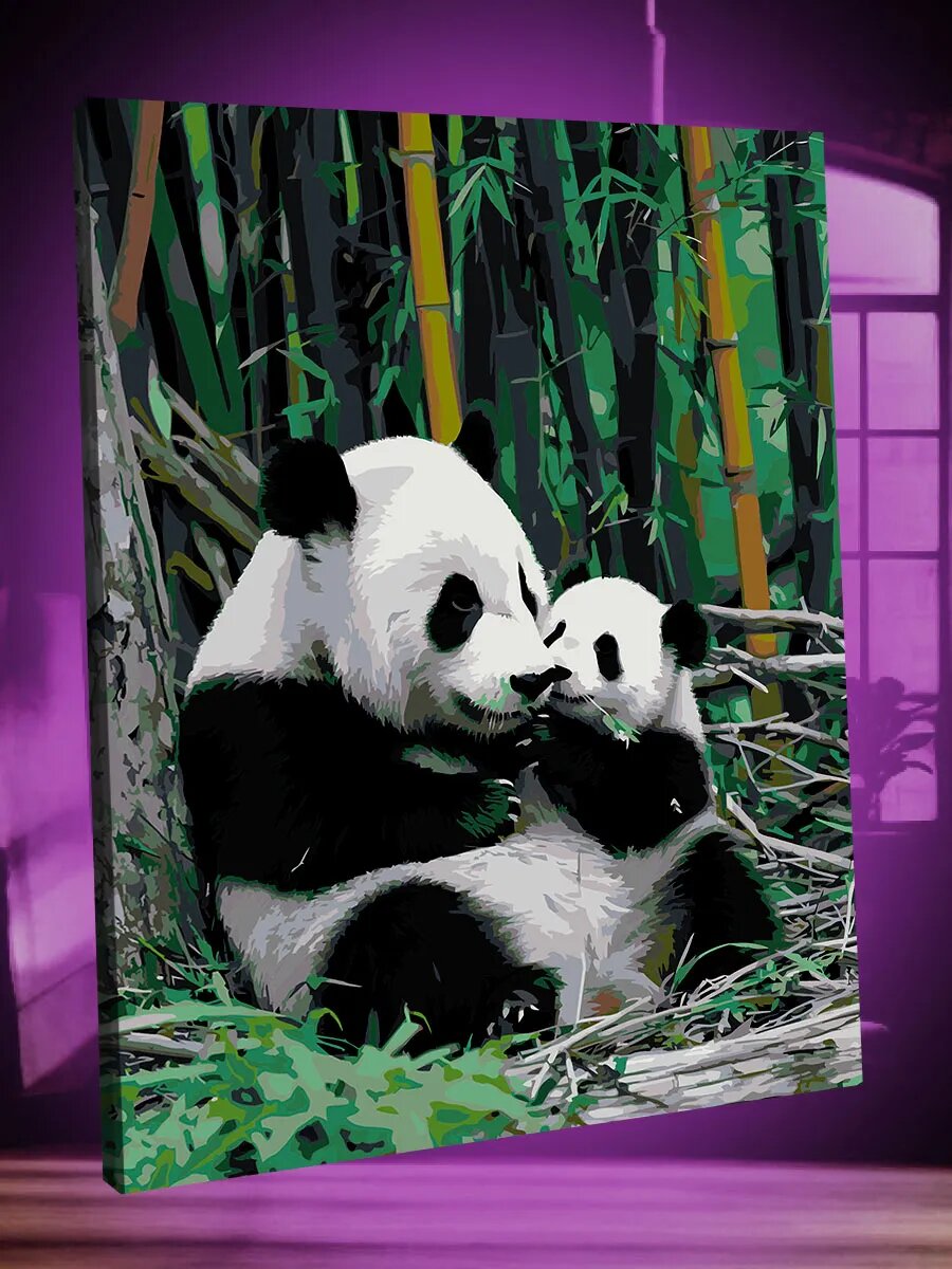 Картина по номерам Панда
