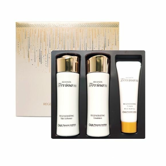 Набор антивозрастных глубокоувлажняющих миниатюр 3pcs ISA KNOX Tervina Advanced Regenerating Special Gift Set