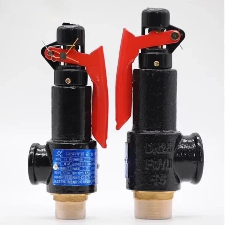 Предохранительный клапан A27W-10T 5/8/10 бар для винтового компрессора 1/2", 1.0Mpa