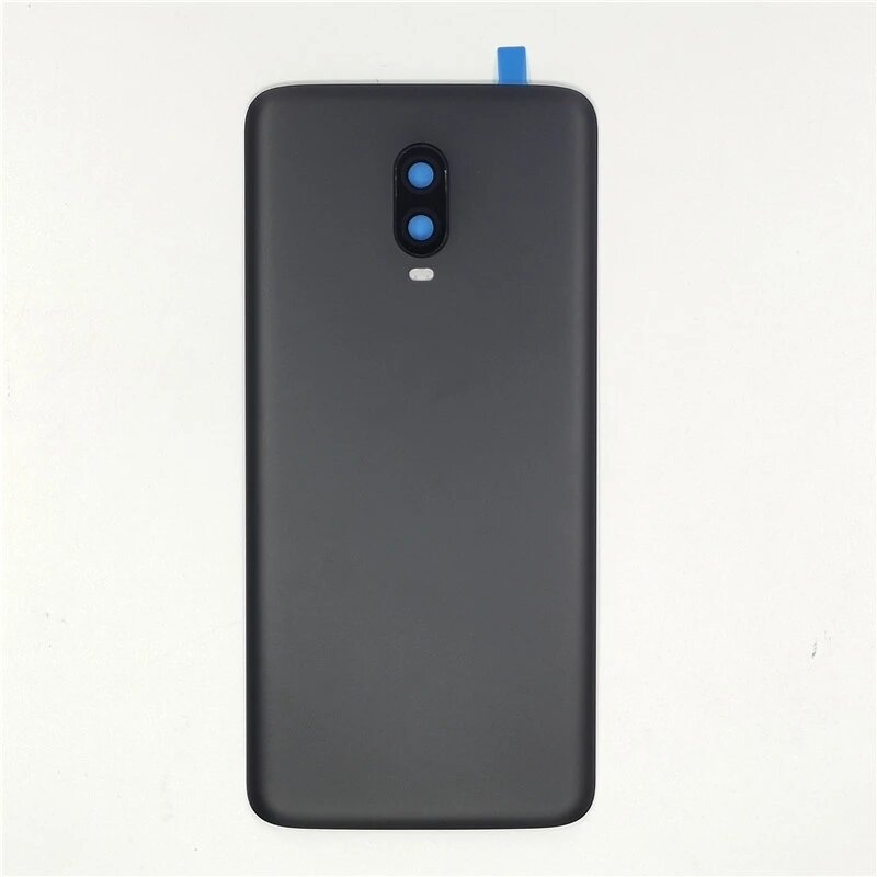 Стеклянная задняя крышка для OnePlus 6T, крышка батарейного отсека, задний корпус, панель, чехол с клейкой наклейкой на объектив камеры