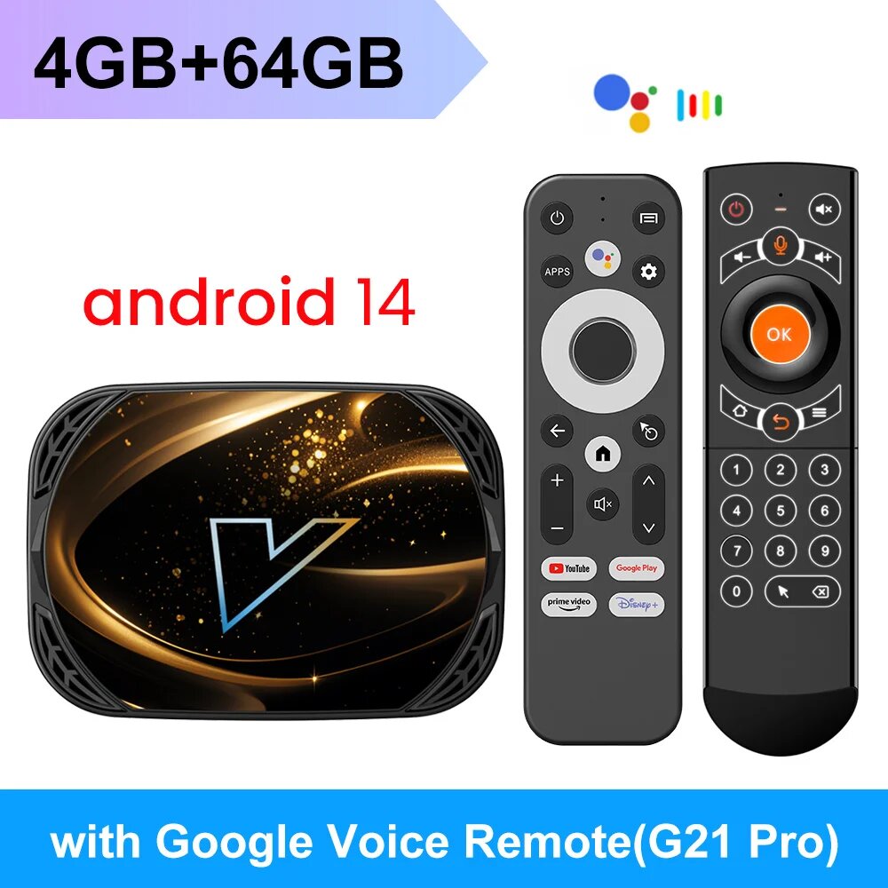 VONTAR X5 Android 14 TV Box 4ГБ 128ГБ Европейская вилка (EU Plug), 4G64G G21 PRO
