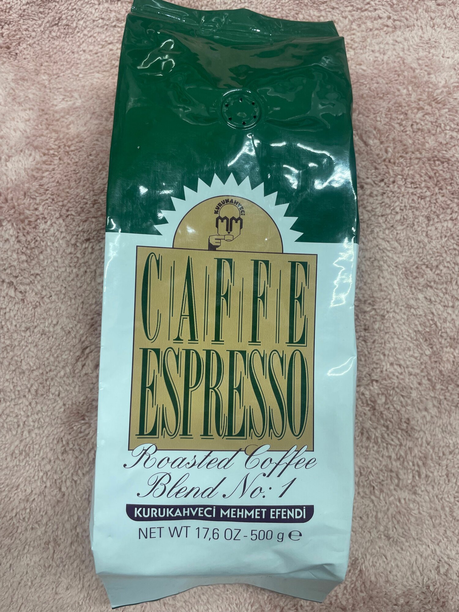 KURUKAHVECI MEHMET EFENDI ESPERESSO 500 гр Кофе зерновой (ESPERESSO CEKIRDEK KAHVE)