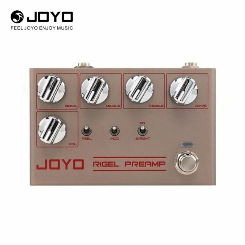 JOYO R-24 RIGLE Preamp Педаль моделирования предусилителя с высоким коэффициентом усиления, 3-полосный эквалайзер JOYO R 24