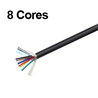 Экранированный провод UL2464 28AWG, 8 жил, 10 метров